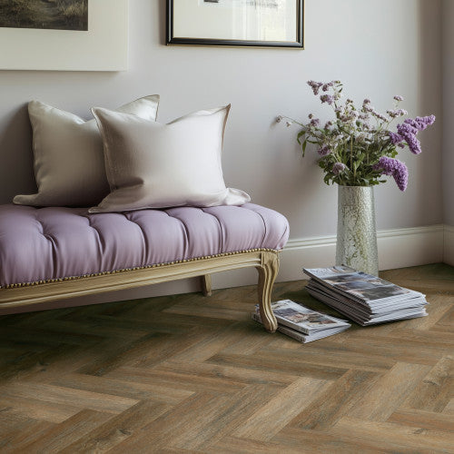 Studio Designs Small Herringbone Smokey Bay – Essex Flooring Outlet